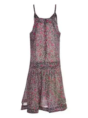 MARANT ETOILE Floral Print Dress - Black