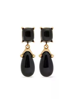 KENNETH JAY LANE Square Drop Earrings - Black