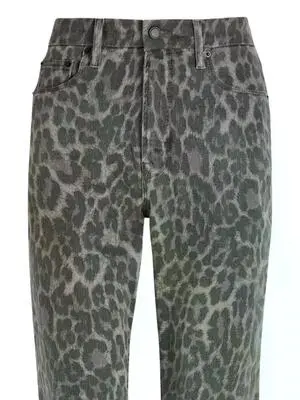 Good American Leopard Print Jeans - Grey