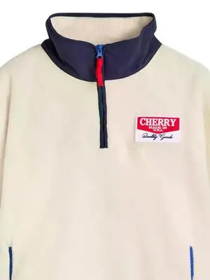 CHERRY LA Mock-neck Zip Sweater