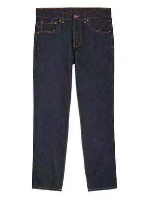 Nudie Jeans Contrast Stitching Bottoms For Men