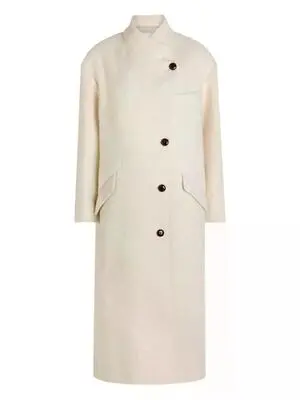 ETOILE Button-fastening Collar Coat