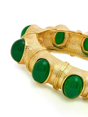 KENNETH JAY LANE Jade Cabochon Bangle