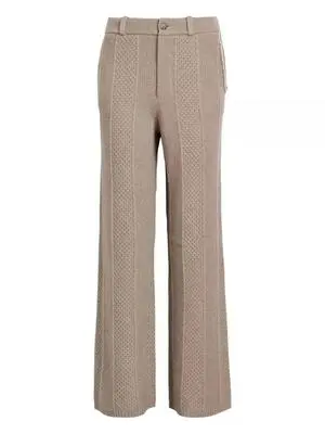 Guest In Residence Textured Wide Leg Trousers