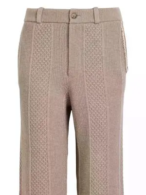 Guest In Residence Textured Wide Leg Trousers
