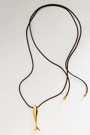 Éliou Mnow Wrap Necklace - Brown