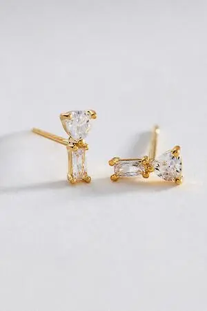Anthropologie Icon Stud Earrings - Diamond