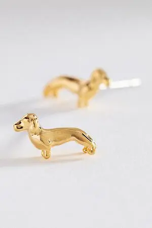 Anthropologie Icon Stud Earrings - Dog