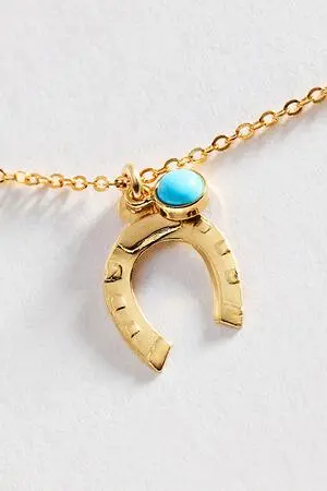 SET & STONES Horseshoe Pendant Necklace