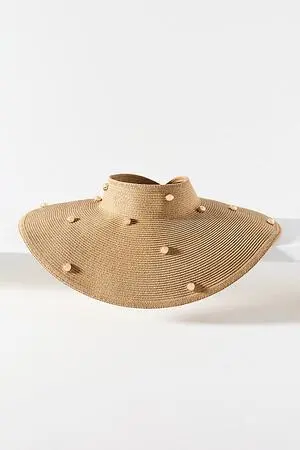 San Diego Hat Beaded Hat Tan