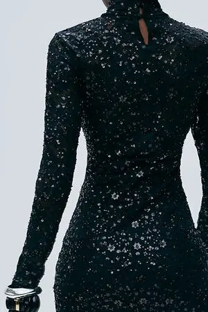 AFRM Shailene Maxi Dress - Black Pattern