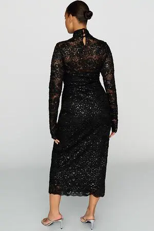 AFRM Shailene Maxi Dress - Black Pattern