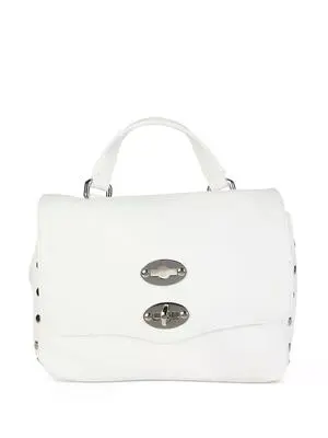 ZANELLATO Mini Daily Postina Studded Top-handle Satchel - White