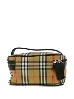 Burberry 1990-2000s Check Vanity Bag