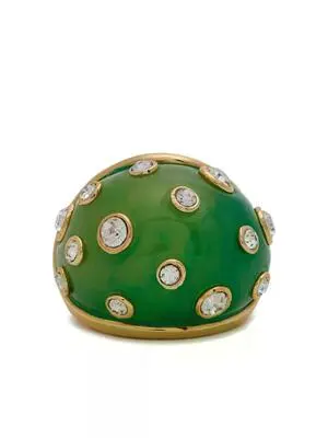 KENNETH JAY LANE Crystal-embellished Ring - Gold