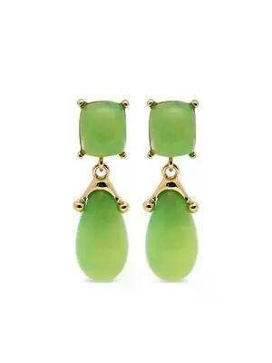 KENNETH JAY LANE Clip-on Drop Earrings - Green