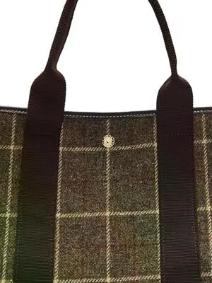 Rue De Verneuil Checked Wool Tote Bag