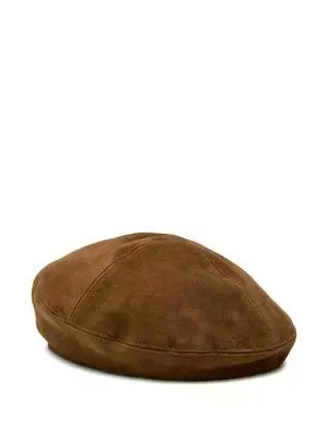 Lack Of Color Priya Suede Beret - Brown