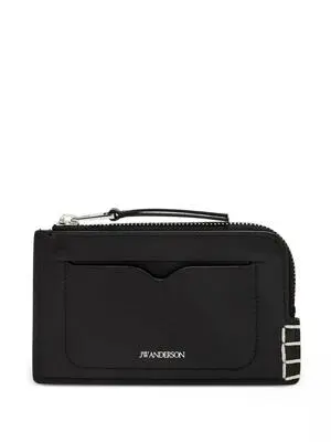 JW Anderson Zip-up Card Wallet - Black