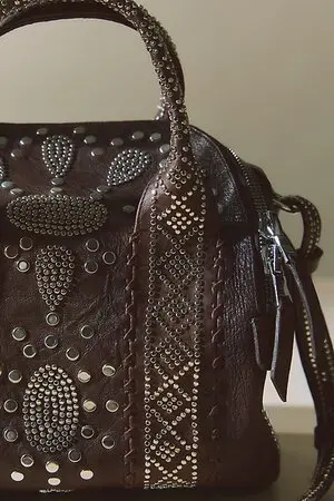 CHRISTIANSEN Studded Bowler Bag