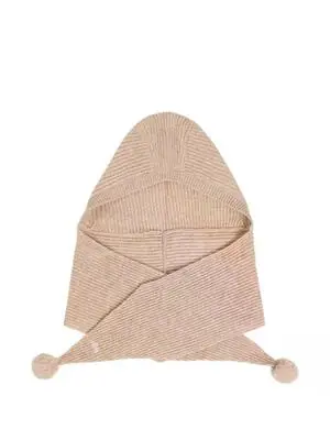 DAMSON MADDER Pom-pom Hood - Neutrals
