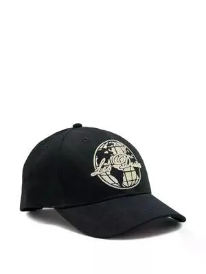 LES DEUX Globe Logo Baseball Cap - Black