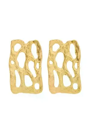 LYNYER Mystic Embossed Geometric Earrings - Gold