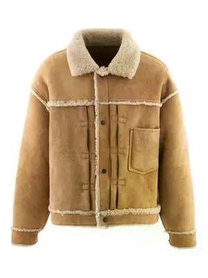 SAINT MXXXXXX Bb Mouton Shearling Collar Jacket