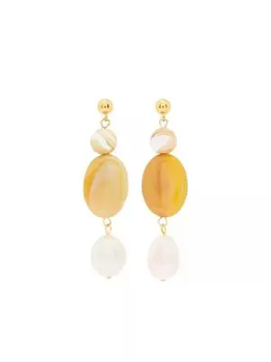 Anni Lu Pearl Drop Earrings - Gold