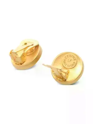 Celine Logo-engraved Clip-on Earrings