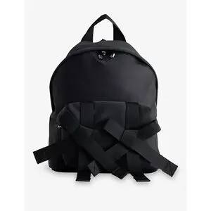 Simone Rocha Bow-front Beaded Straps Nylon Backpack
