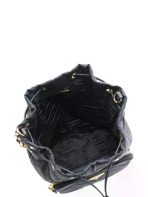 Prada 2010s Duet Quilted Bucket Bag