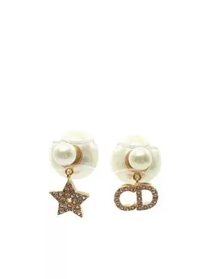 Dior Star Logo Stud Earrings