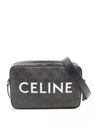 Celine Medium Triomphe Leather Shoulder Bag - Brown