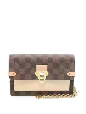 LOUIS VUITTON 2019 Damier Ebene Vavin Wallet On Chain Crossbody Bag