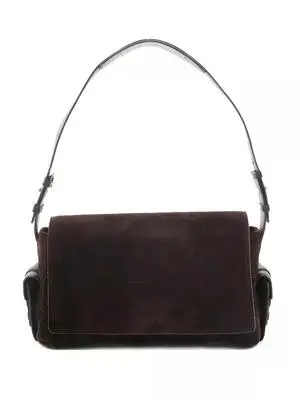 Givenchy 2000s 4g Suede Shoulder Bag