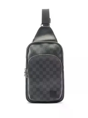 LOUIS VUITTON 2021s Avenue Damier Messenger Bag - Black