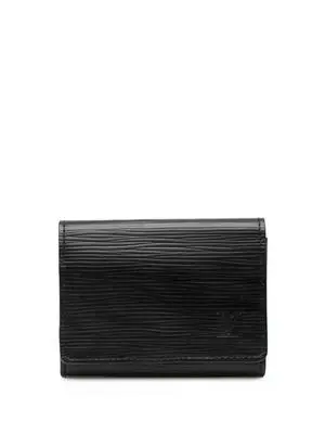 LOUIS VUITTON 2021-2025 Epi Envelope Business Card Holder - Black