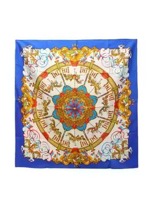 Hermès 2010s Silk Scarf - Blue