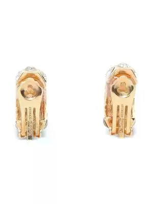 Dior 2010s Rhinestone Clip-on Earrings