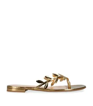 GIANVITO ROSSI Laurel-detail Flavia Flip-flops