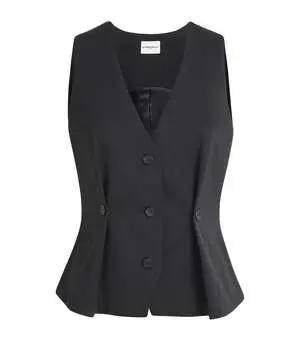 Claudie Pierlot Button Pleat Waistcoat
