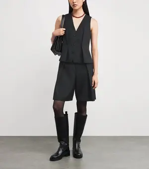 Claudie Pierlot Button Pleat Waistcoat