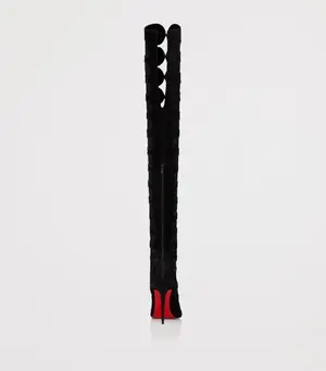 CHRISTIAN LOUBOUTIN Circus Max Suede-mesh Over-the-knee Boots
