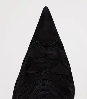 CHRISTIAN LOUBOUTIN Circus Max Suede-mesh Over-the-knee Boots