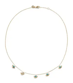 L'ATELIER NAWBAR Yellow Diamond And Turquoise Necklace - Gold