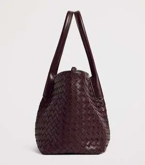 Bottega Veneta Leather Reversible Pinacoteca Tote - Red