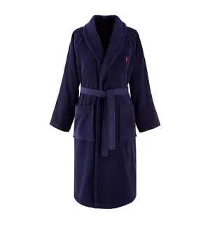 Ralph Lauren Polo Player Bath Robe - Navy
