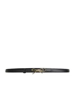 Claudie Pierlot Leather Knot Belt - Black