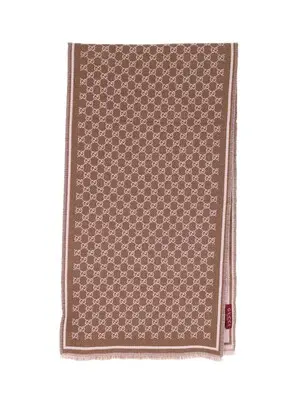 Gucci Scarf "gg Supreme - Brown